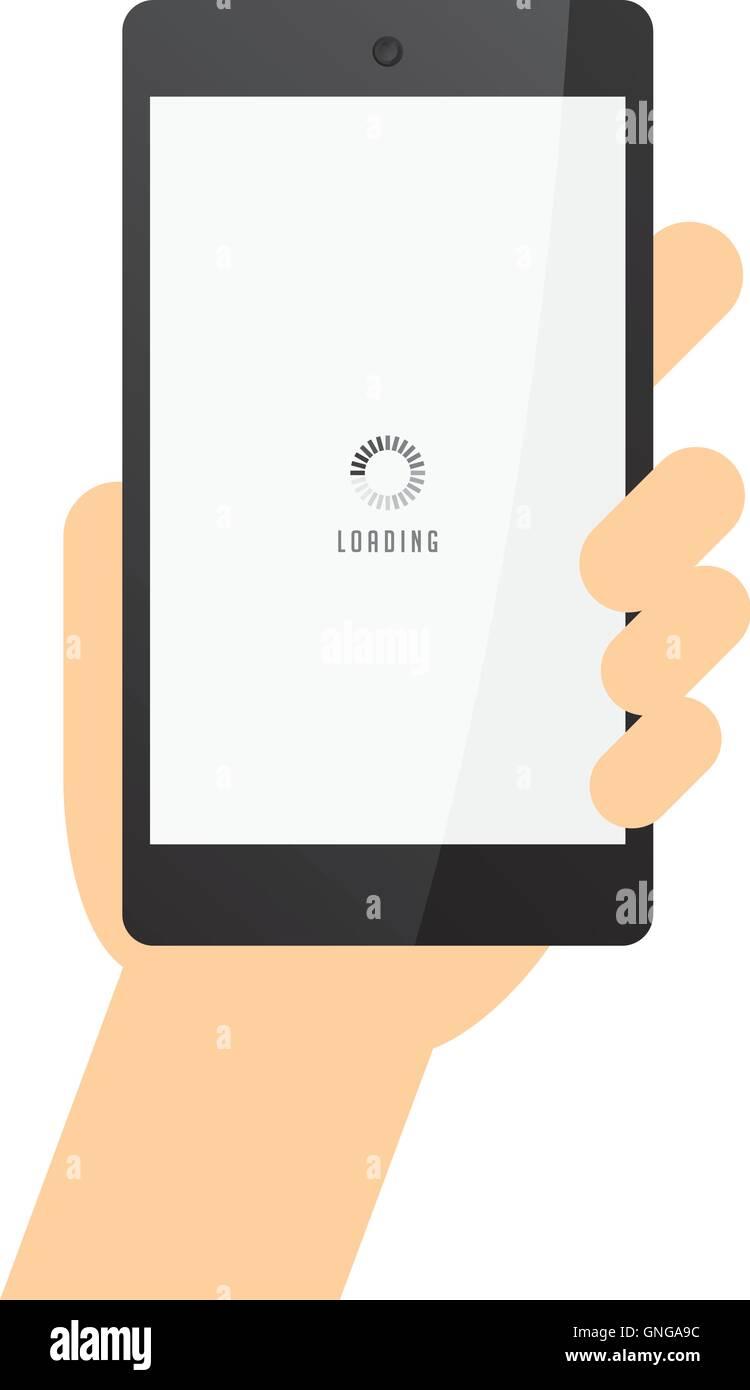 Hand woman holding white Stock Vector Images - Alamy