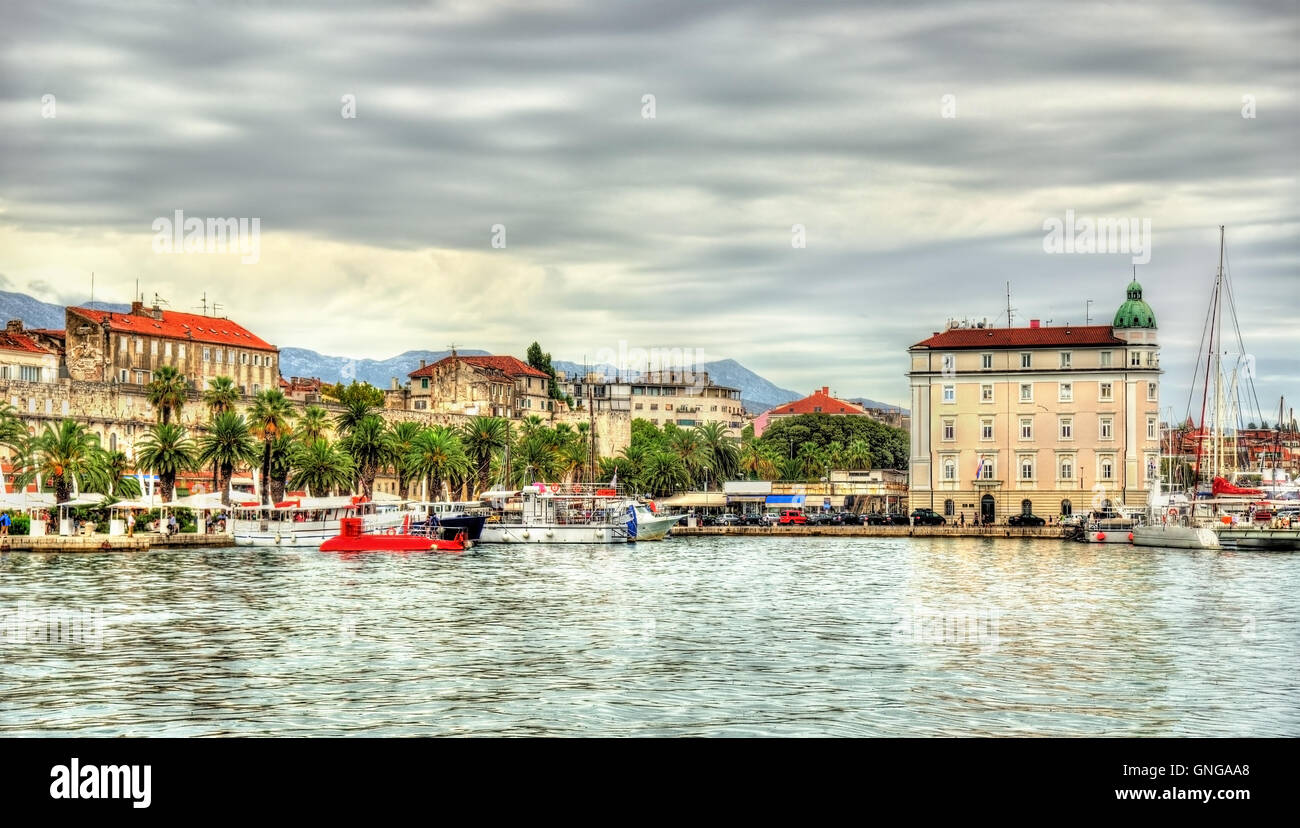 View of passenger port in Split - Croatia Stock Photo - Alamy