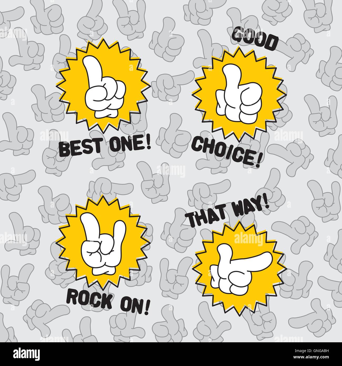 hand gesture theme Stock Vector Image & Art - Alamy
