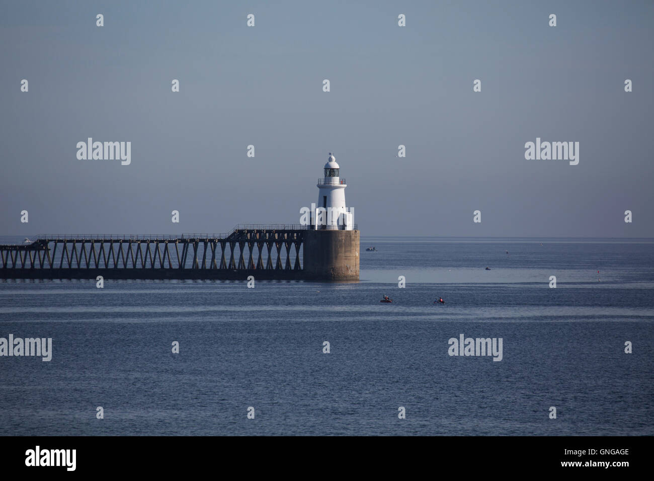 Blyth Harbour Lighthouse during the North Sea Tall Ships Regatta at ...