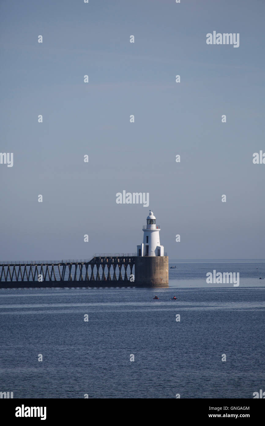 Blyth Harbour Lighthouse on the day of the North Sea Tall Ships Regatta ...
