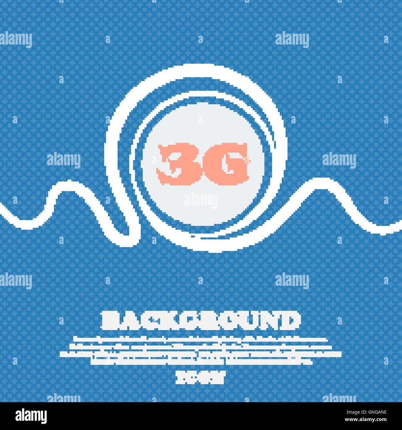 3G sign icon. Mobile telecommunications technology symbol. Blue and ...