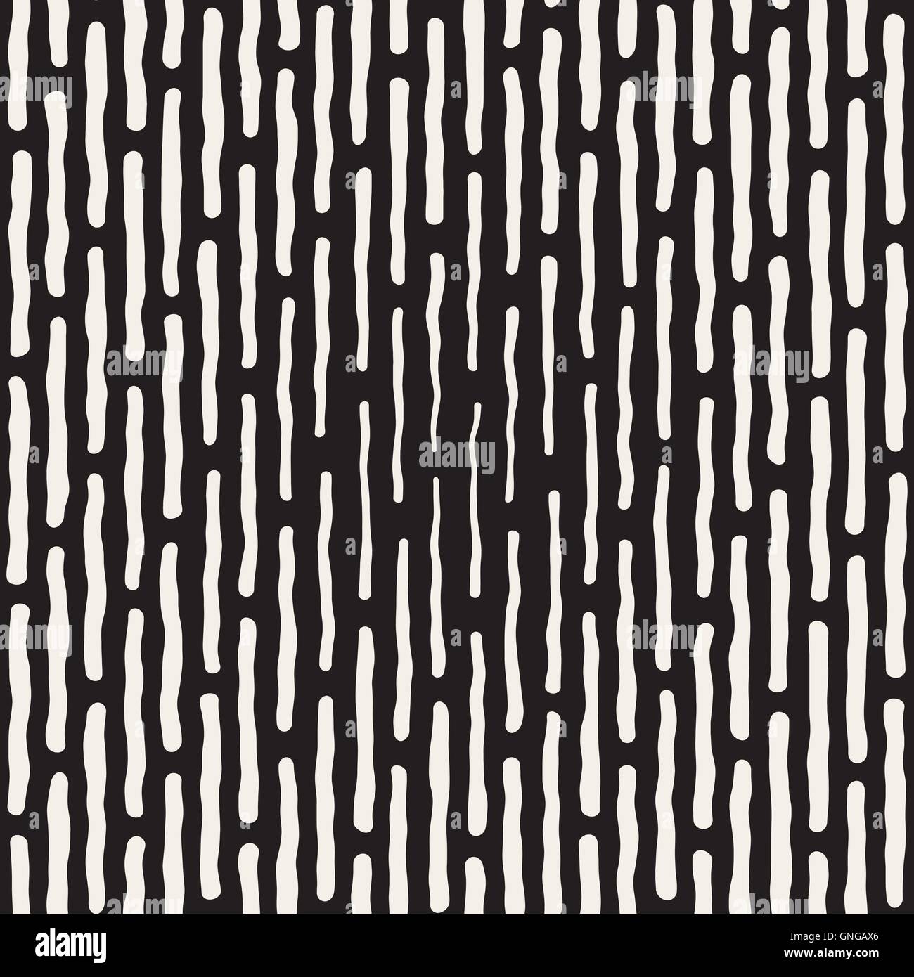 Vector Seamless Hand Drawn Vertical Rectangles Halftone Pattern Stock ...