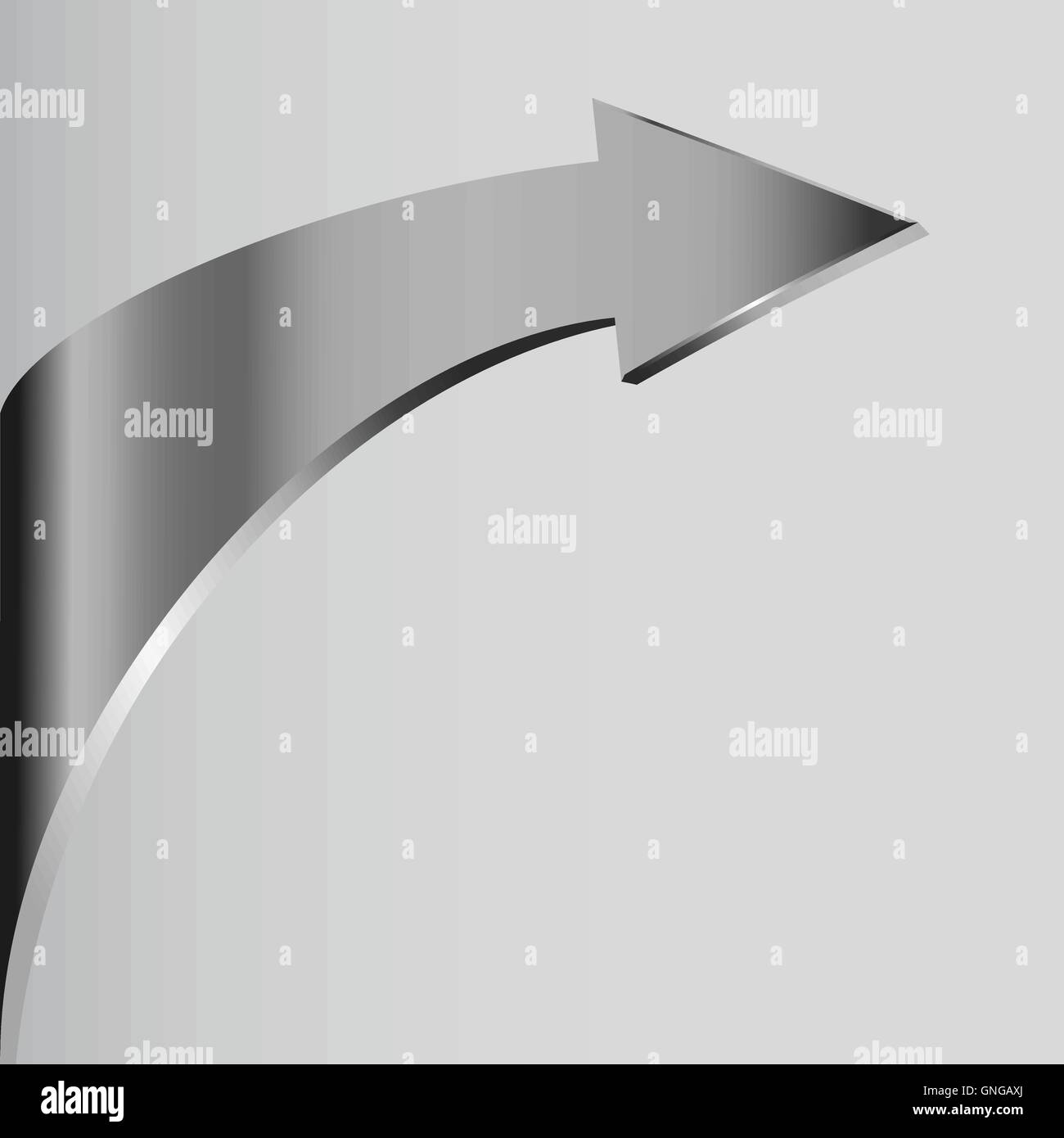 Silver arrow and neutral grey background Stock Vector Image & Art - Alamy
