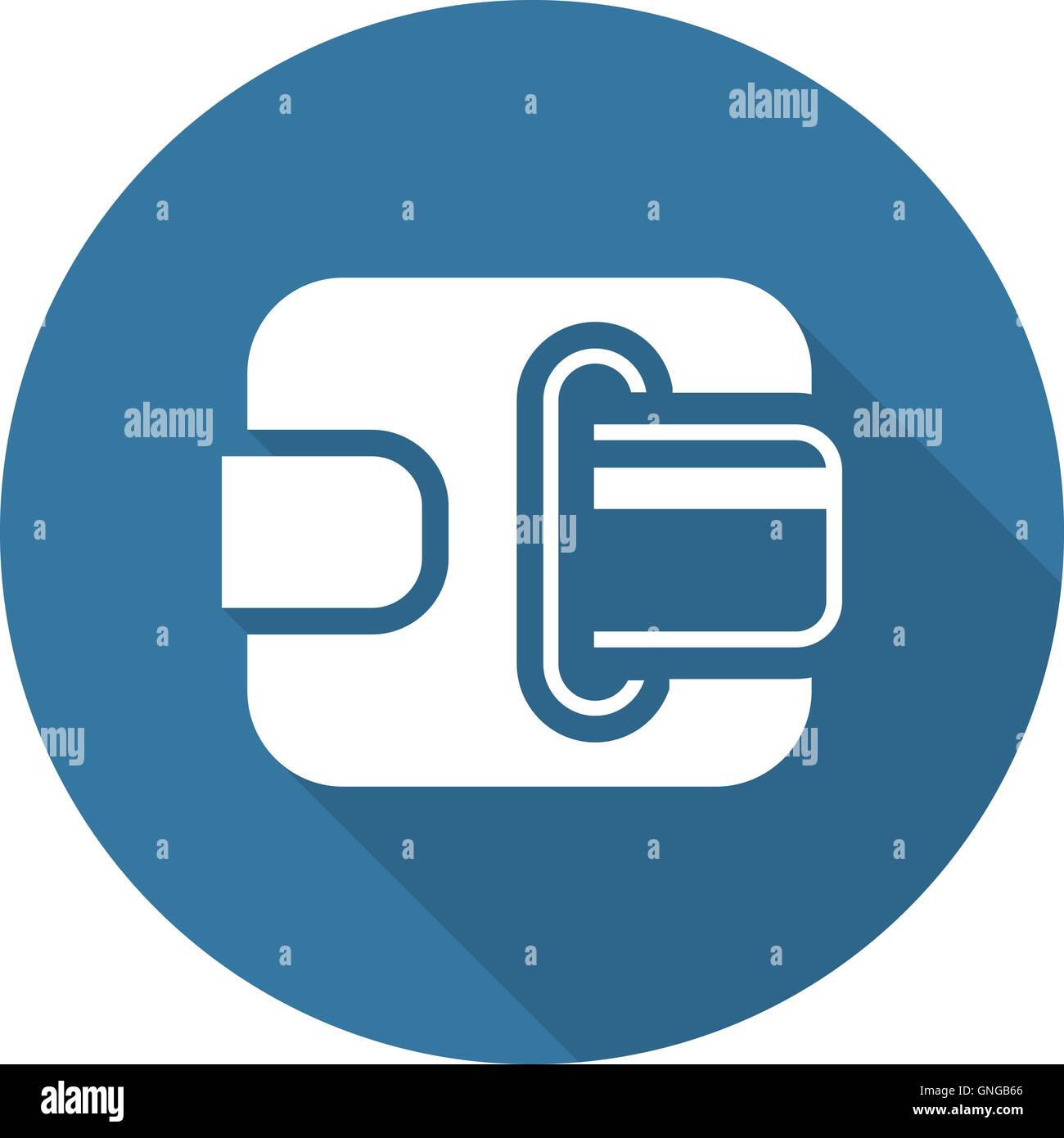 Modern Flat Digital Wallet concept Illustration Stock Vector Image ...