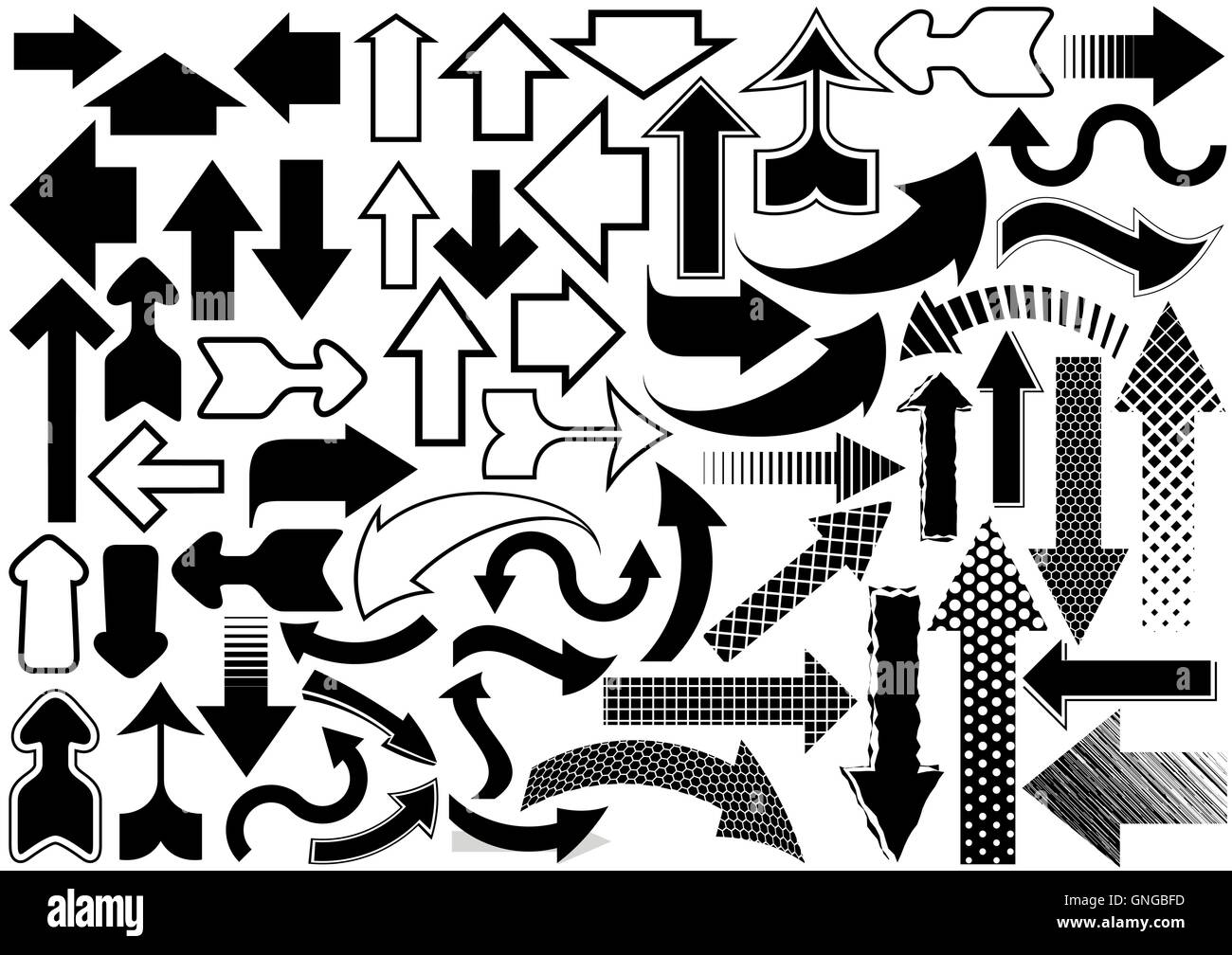 Arrow Shape Collection Stock Vector Image & Art - Alamy