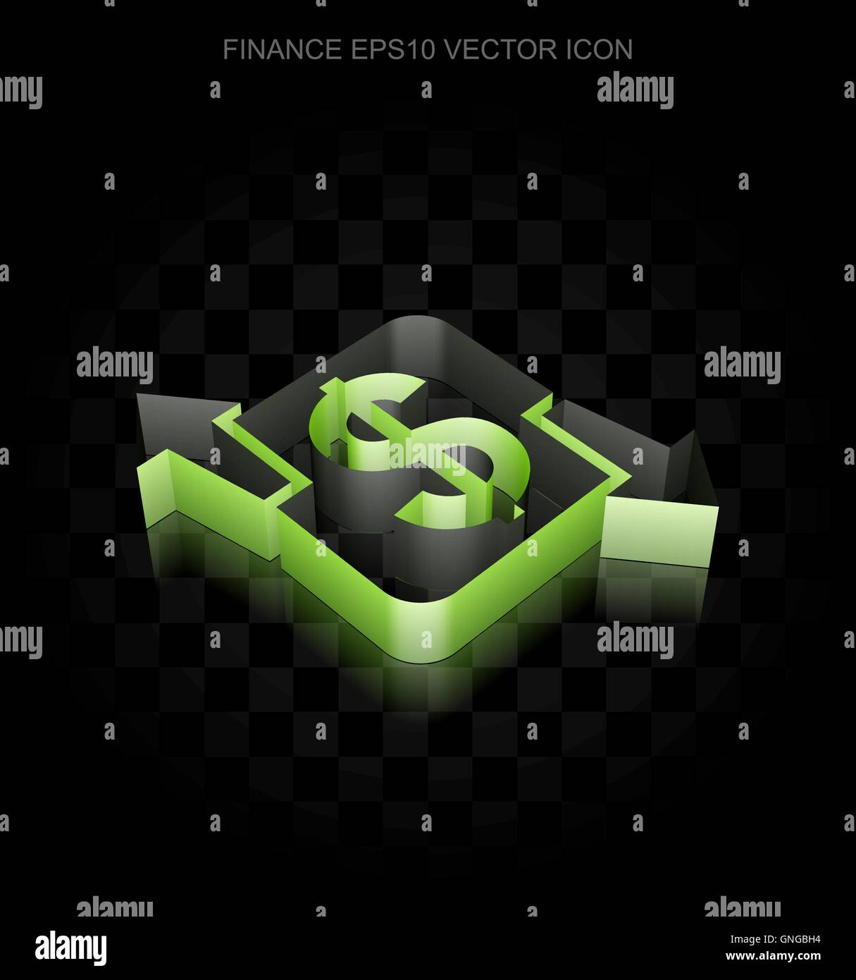 Green paper dollar icon Stock Vector Images - Alamy