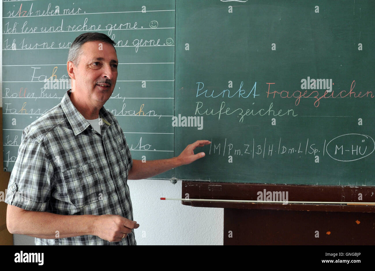 German elementary school students receive instruction in Austria, 2014 ...