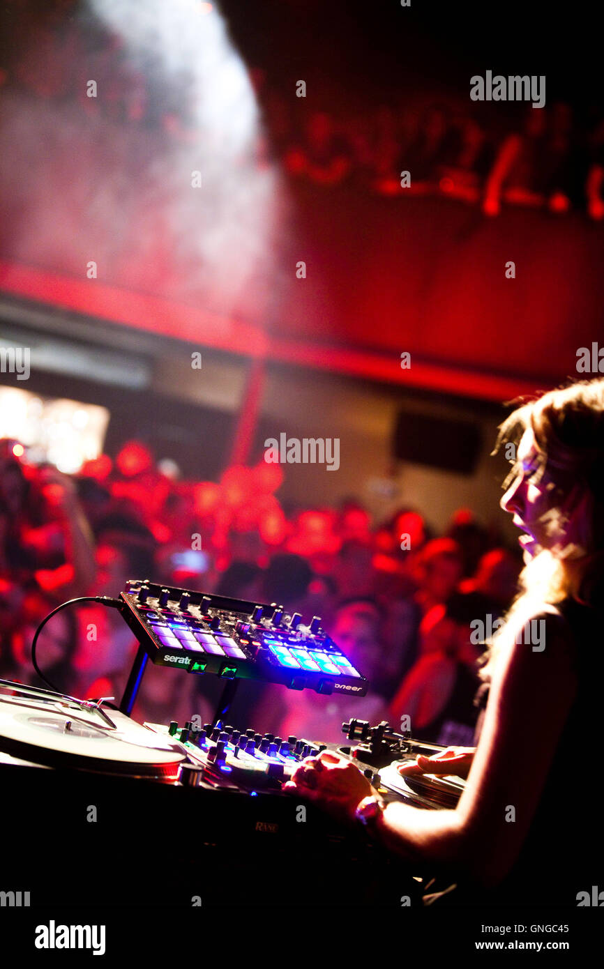 DJ competition in the Ampere in Munich, 2014 Stock Photo - Alamy