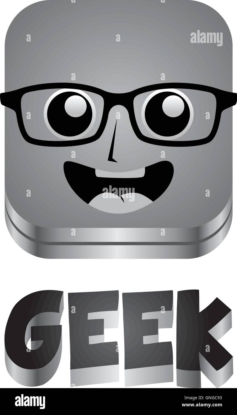 geek guy avatar portrait Stock Vector Image & Art - Alamy