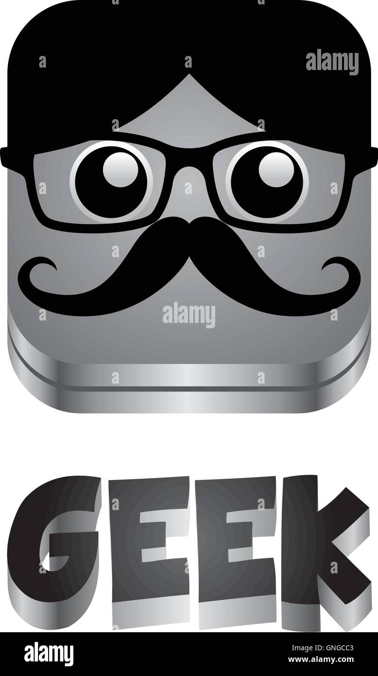 geek guy avatar portrait Stock Vector Image & Art - Alamy