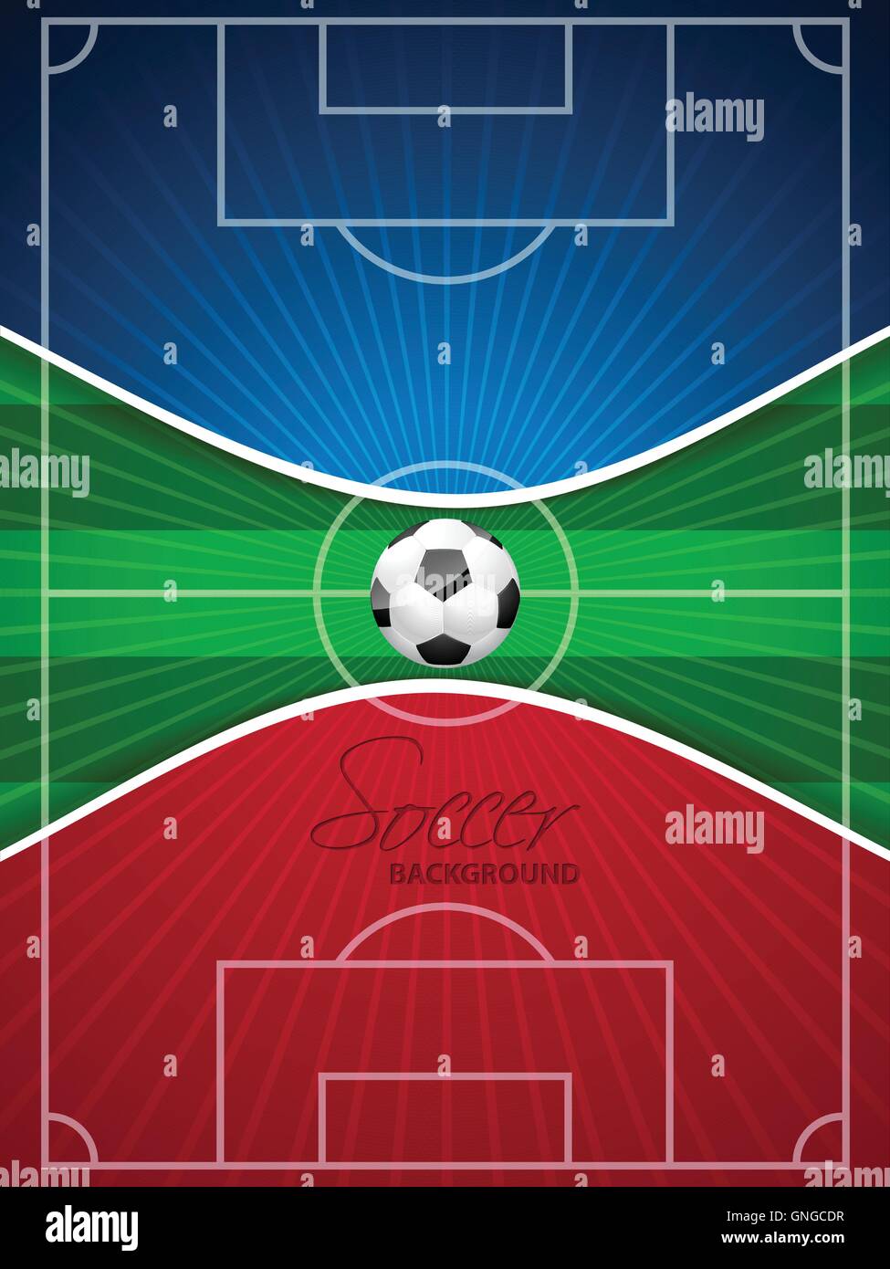 Abstract blue red soccer brochure Stock Vector Image & Art - Alamy