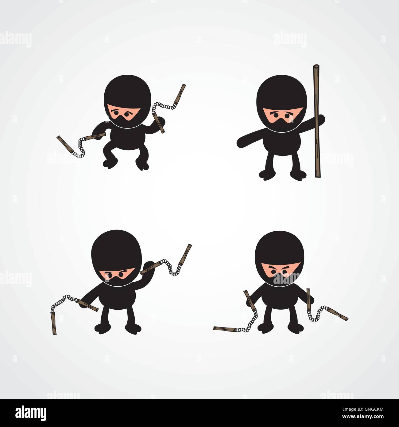 ninja boy cartoon Stock Vector Image & Art - Alamy