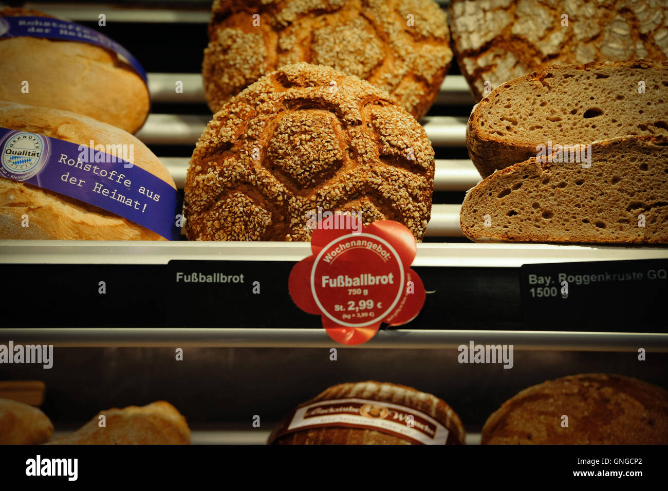 Football bread in Munich, 2014 Stock Photo - Alamy