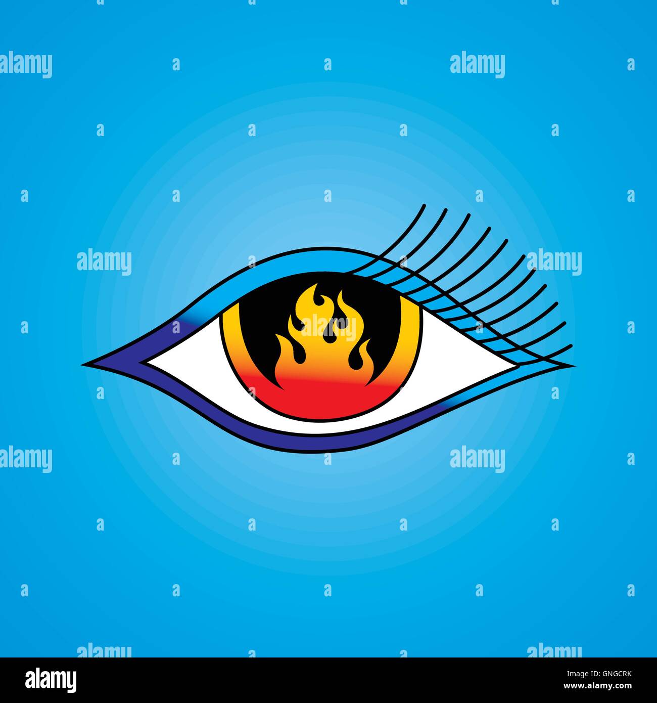flame eye symbol theme Stock Vector Image & Art - Alamy