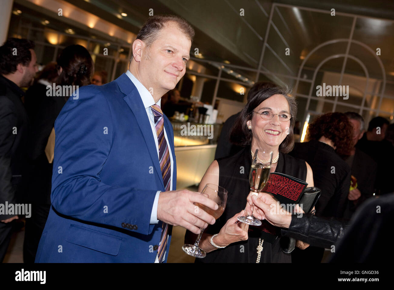"Martin Kusej at the premiere of ""Faust"" in Munich, 2014 Stock Photo ...