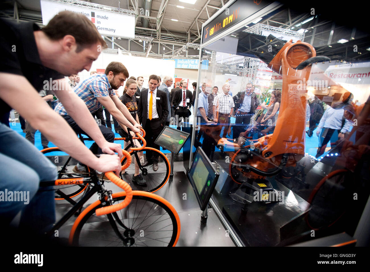 "The ""Automatica"" trade fair in Munich, 2014 Stock Photo - Alamy
