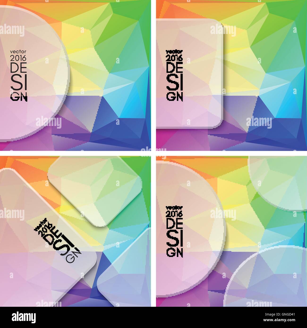 Colorful abstract design template Stock Vector Image & Art - Alamy