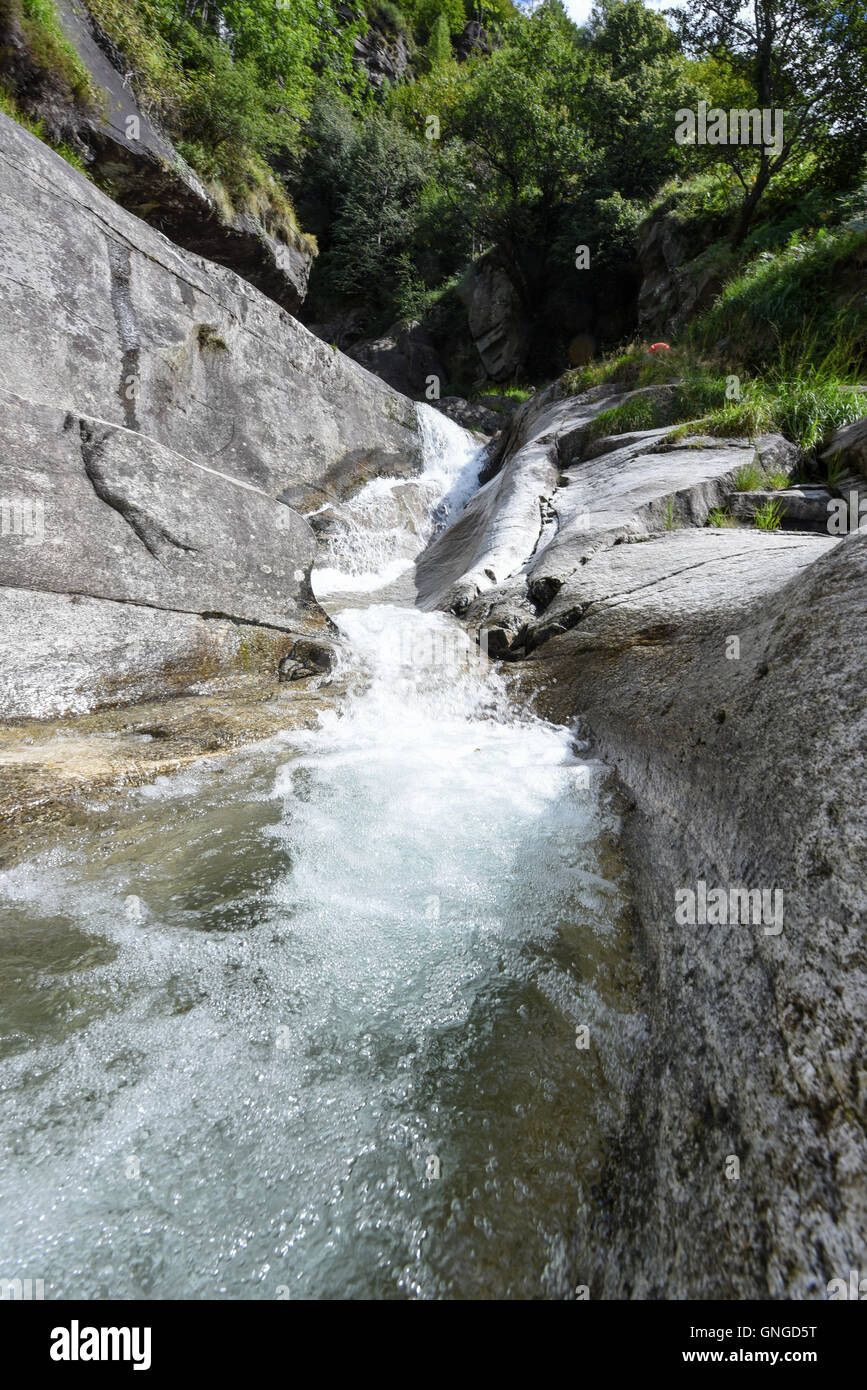 Santa Petronilla waterfalls at Biasca on Cantone Ticino, Switzerland ...