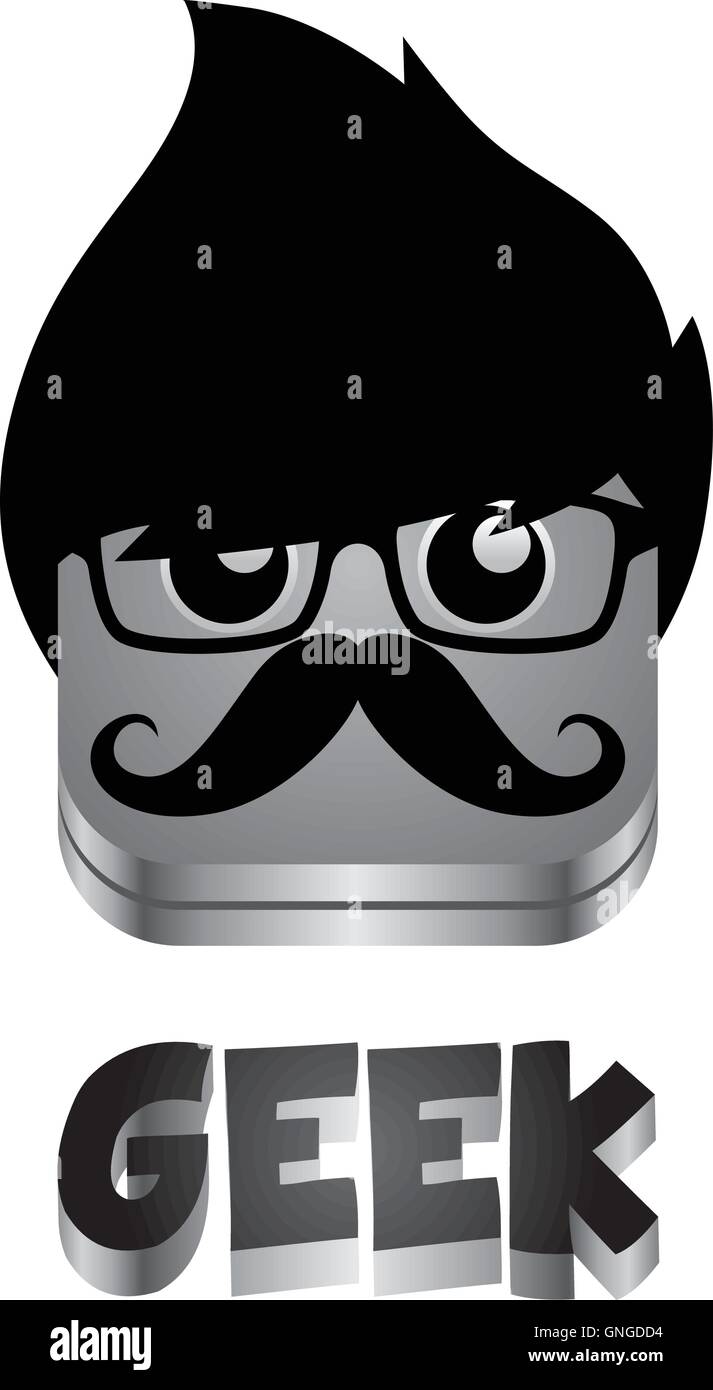 geek guy avatar portrait Stock Vector Image & Art - Alamy