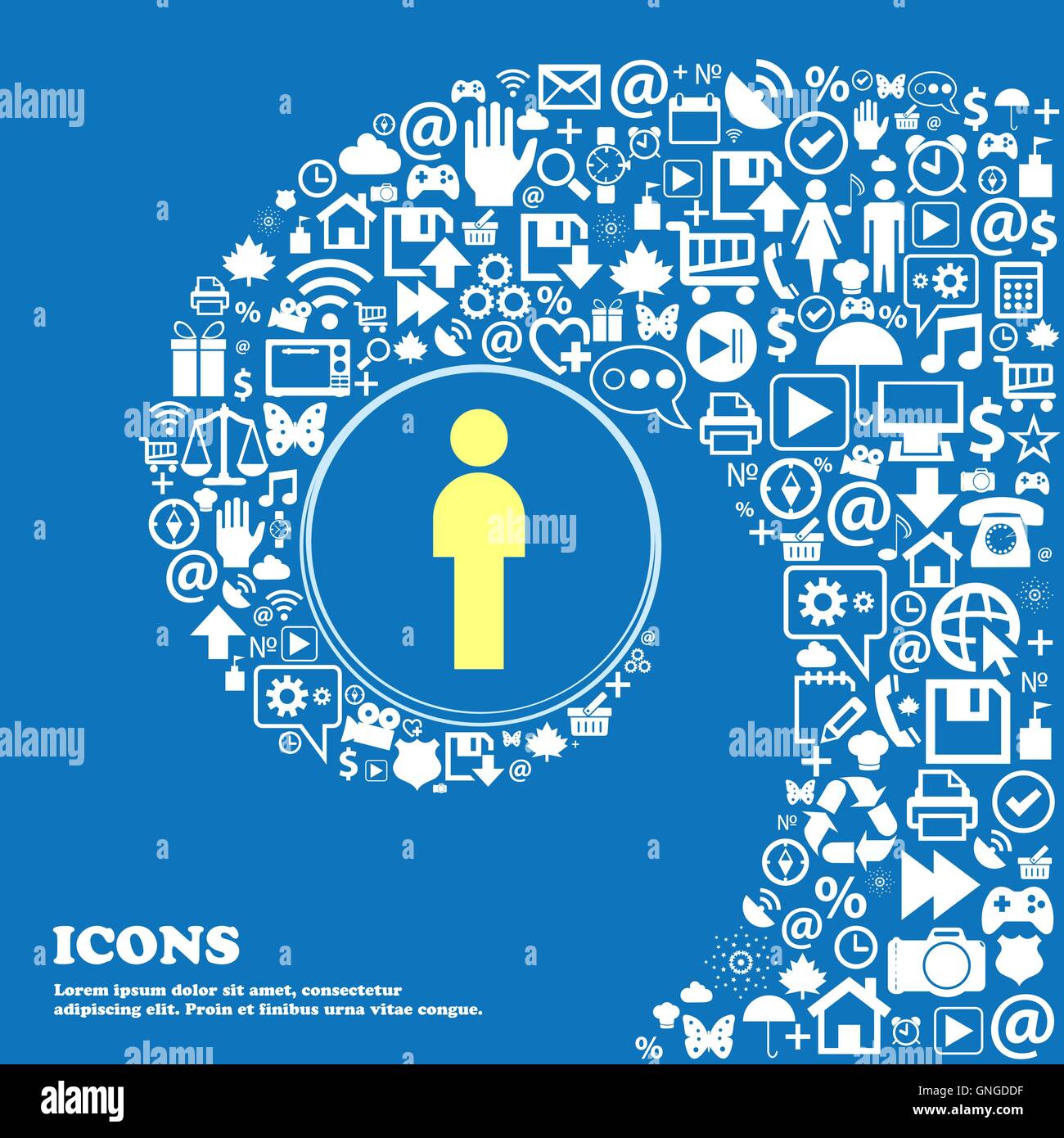 Human sign icon. Man Person symbol. Male toilet . Nice set of beautiful ...