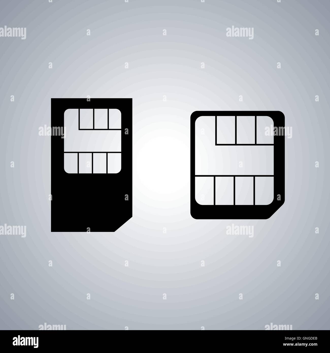Set icons SIM card, vector illustration Stock Vector Image & Art - Alamy