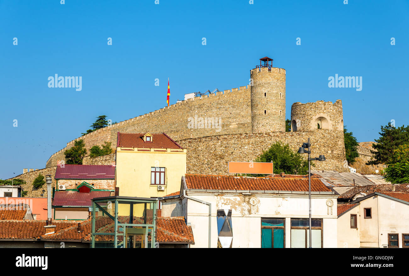 View of the Skopje Fortress - Macedonia Stock Photo - Alamy