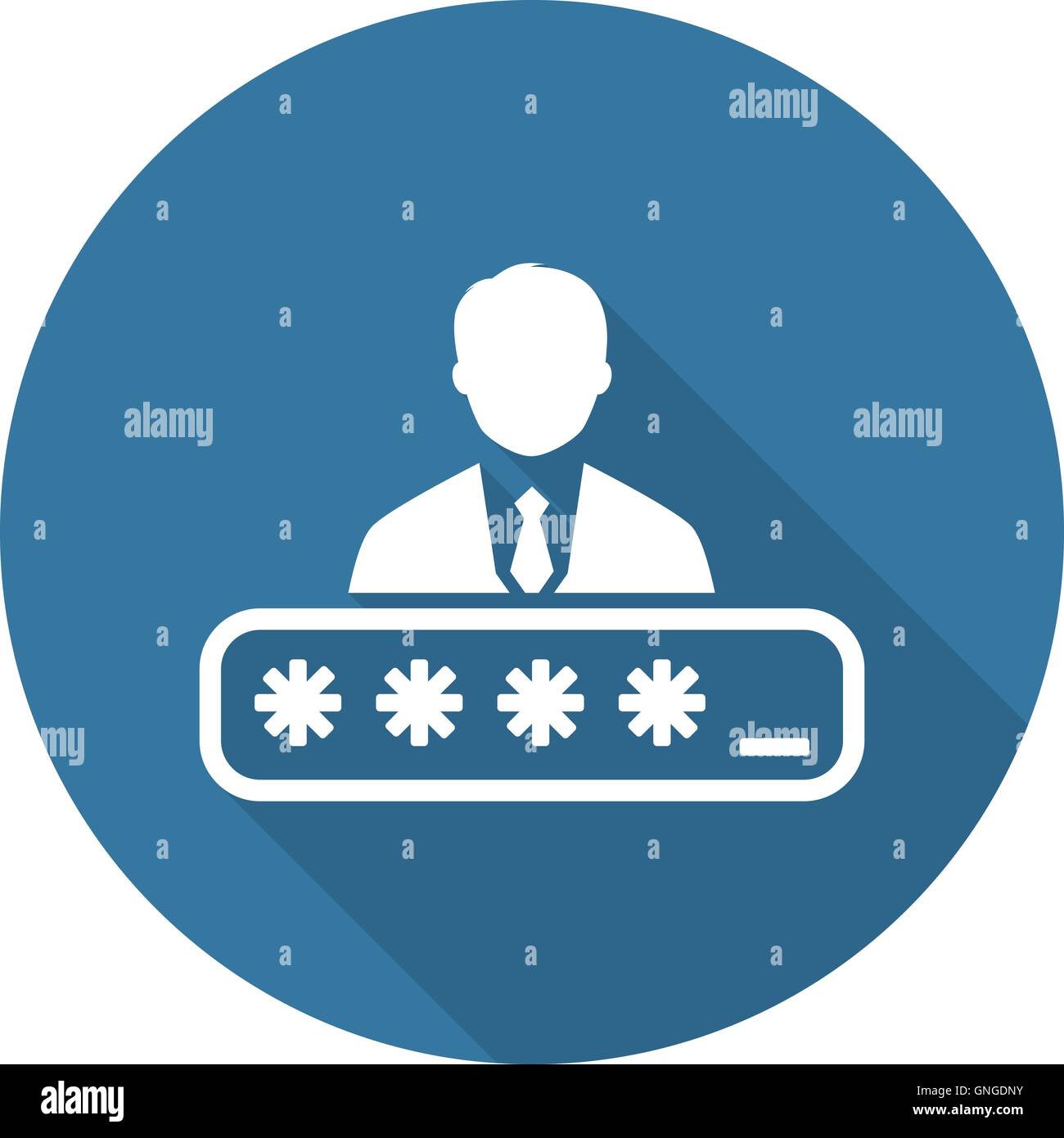 Personal Security Icon. Flat Design Stock Vector Image & Art - Alamy
