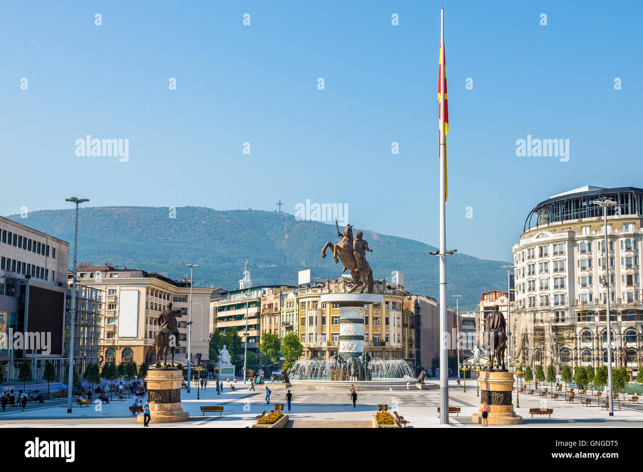 Skopje square hi-res stock photography and images - Alamy