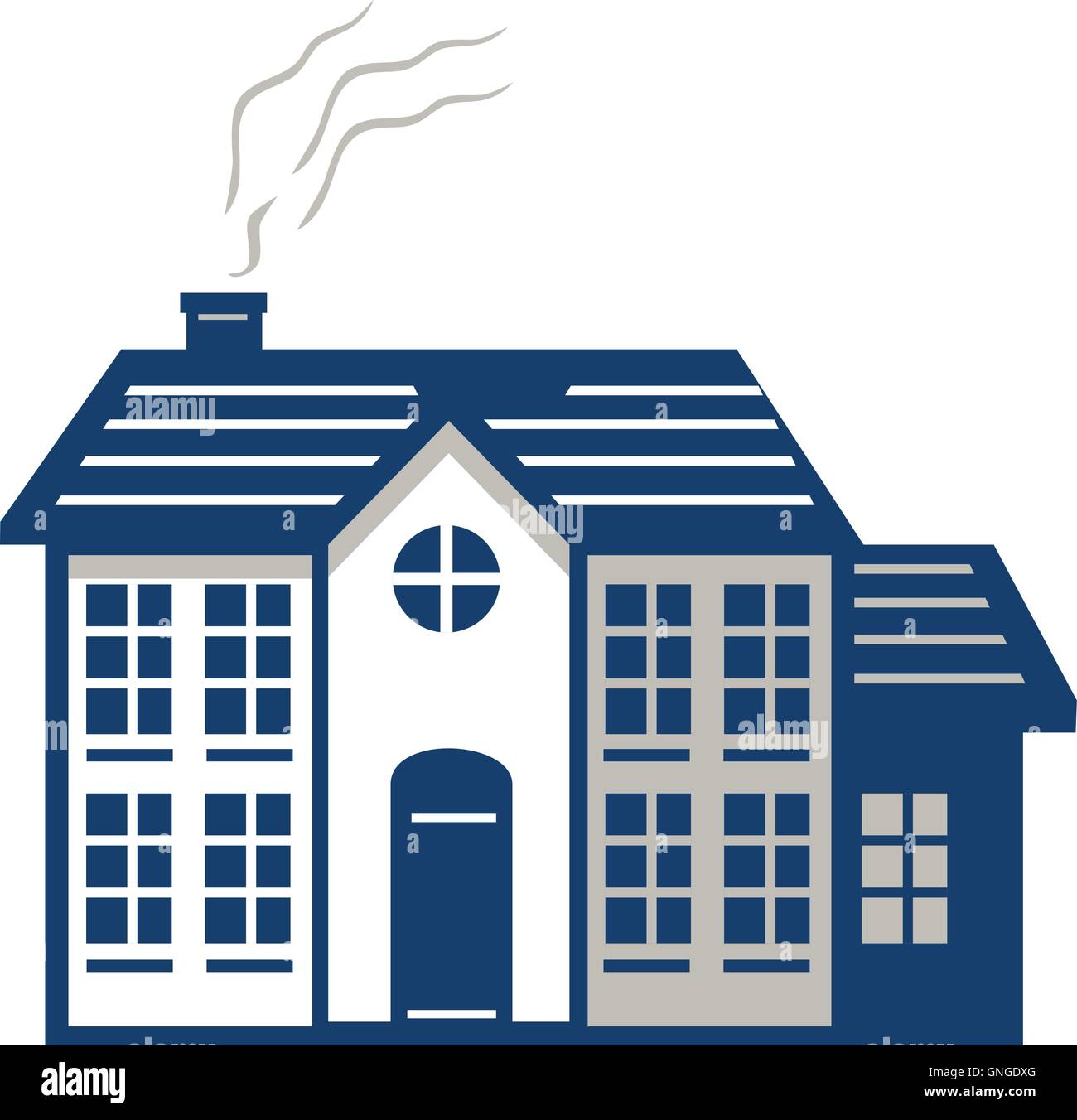 Traditional american house Stock Vector Images - Alamy