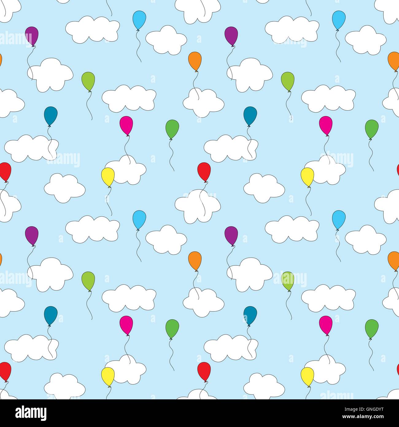 Seamless balloons hi-res stock photography and images - Alamy