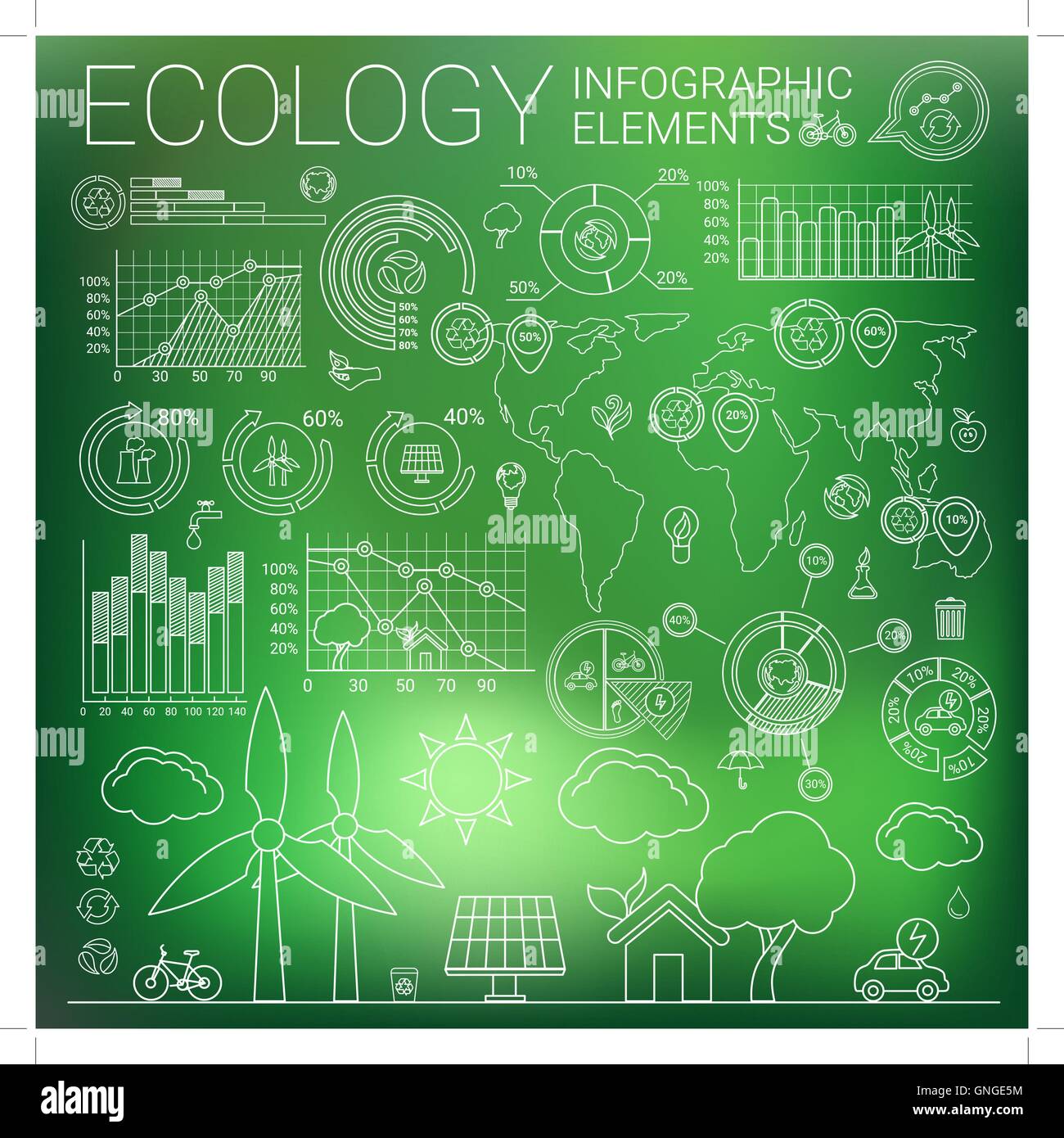 Ecology concept ecological elements hi-res stock photography and images ...