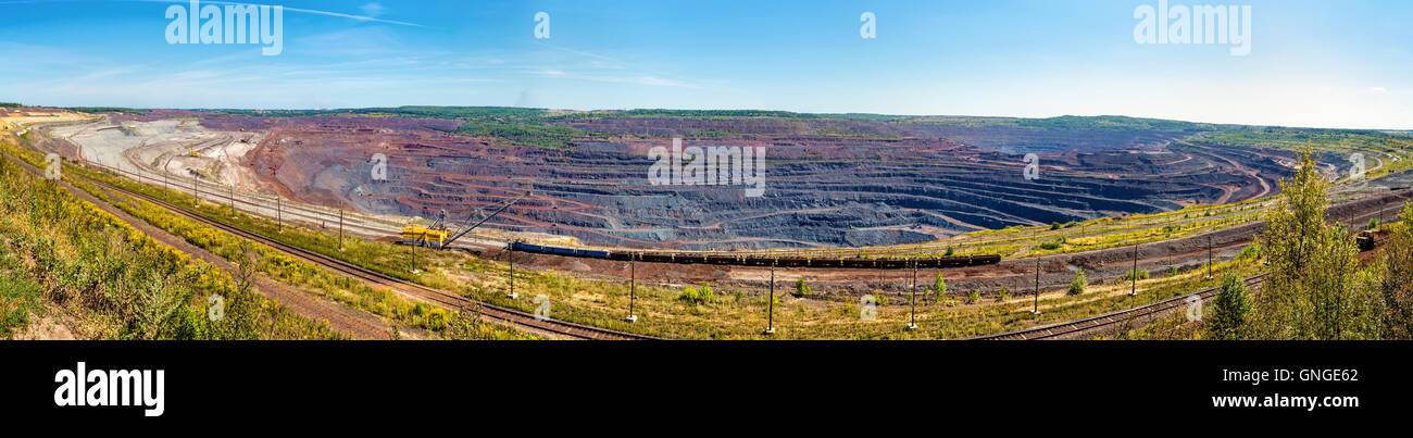 Mikhailovsky iron mine within Kursk Magnetic Anomaly, Russia Stock ...