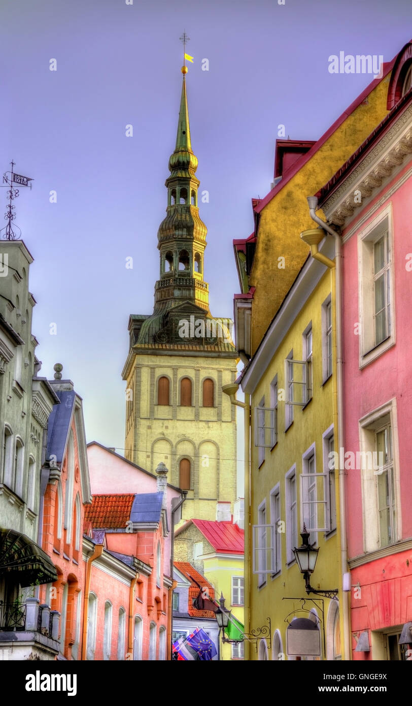 Buildings in the historic centre of Tallinn, Estonia Stock Photo - Alamy
