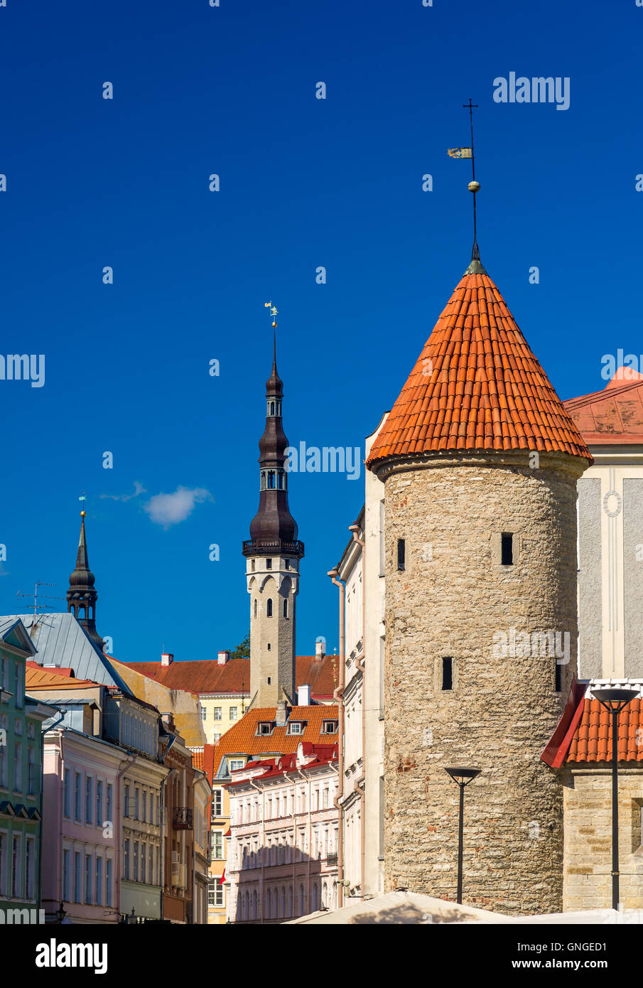 View Of Medieval Tallinn Old Town Estonia Stock Photo Alamy