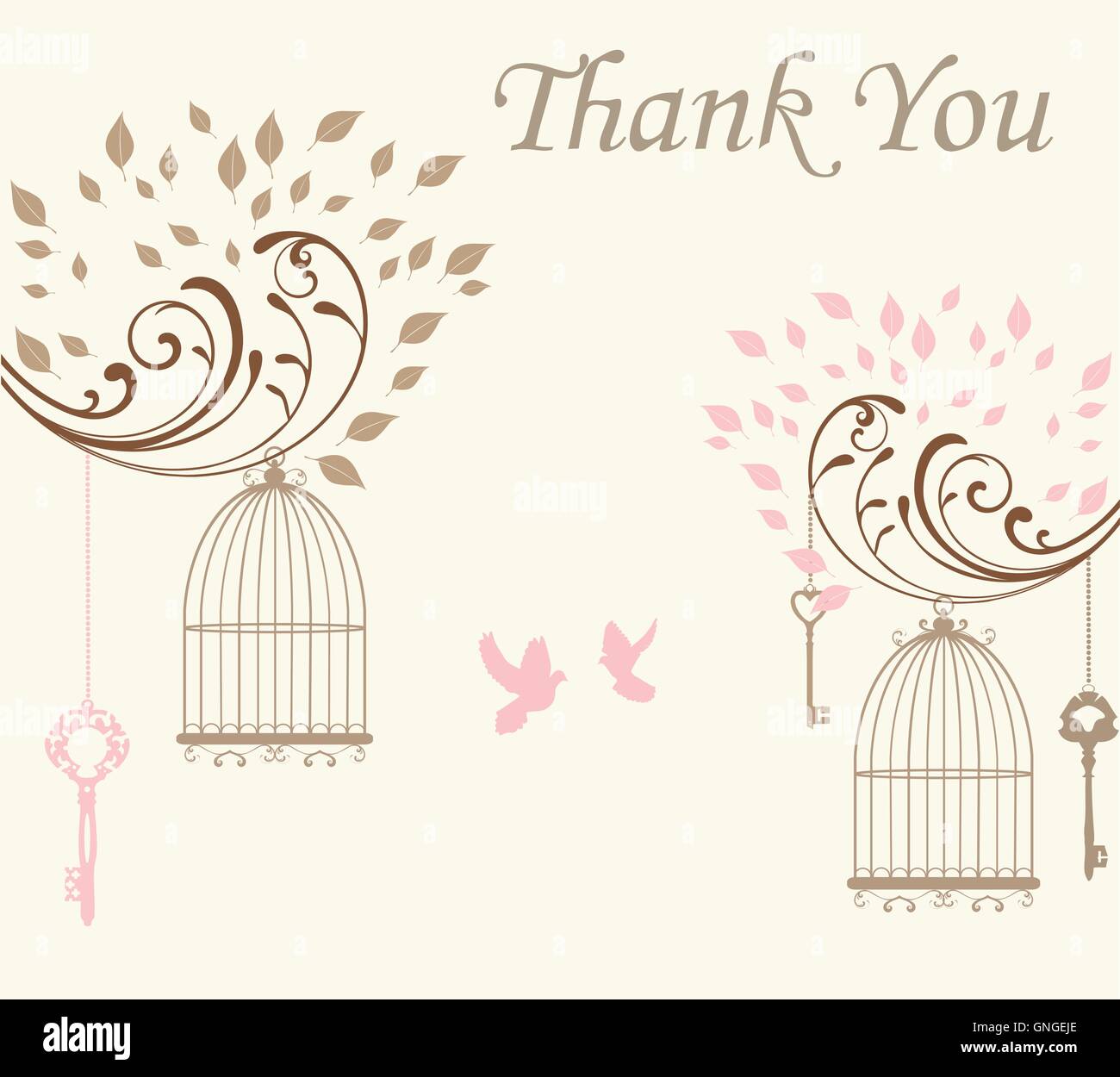 thank you card Stock Vector Image & Art - Alamy