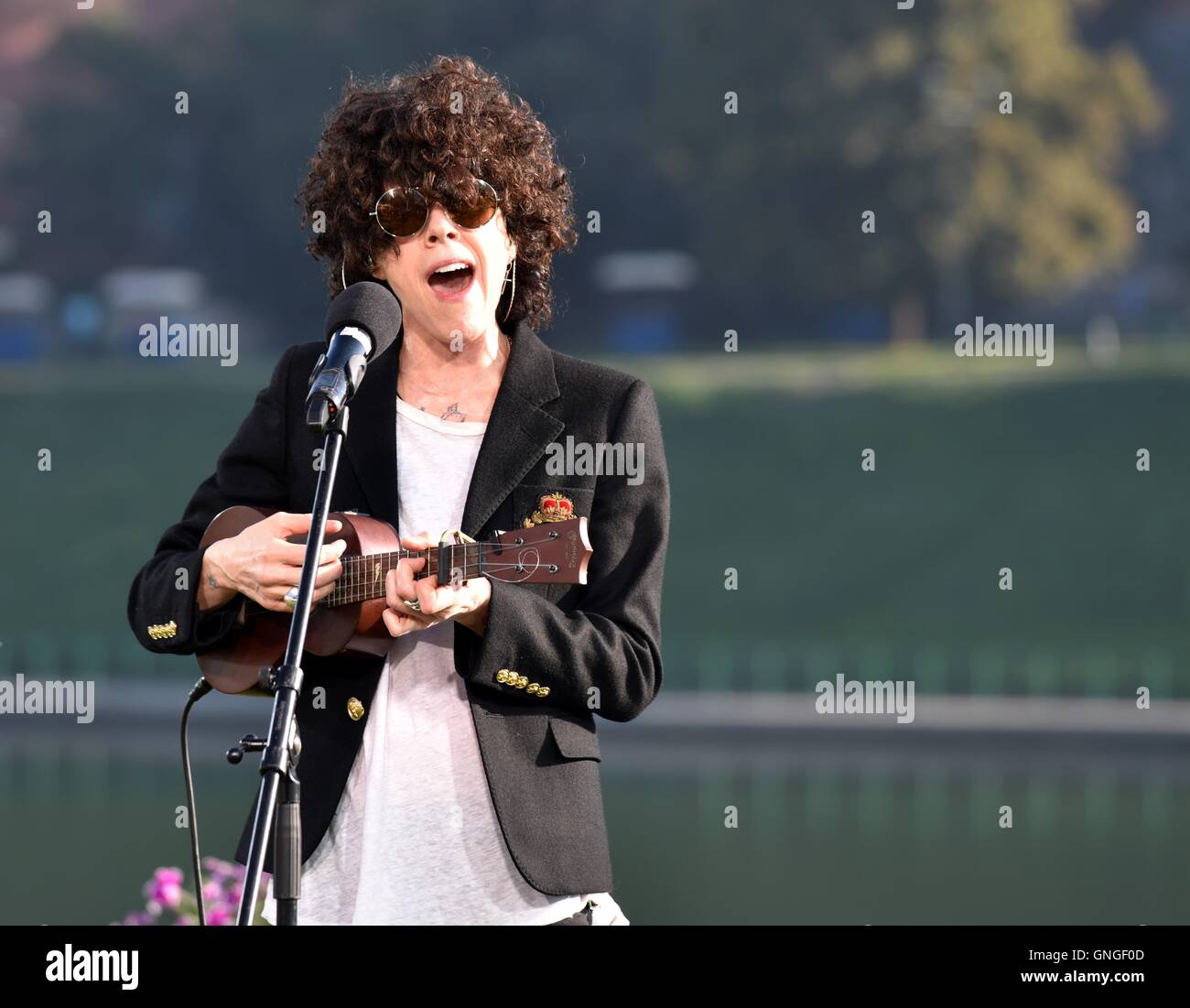 American pop/rock singer and songwriter LAURA PERGOLIZZI known as LP ...