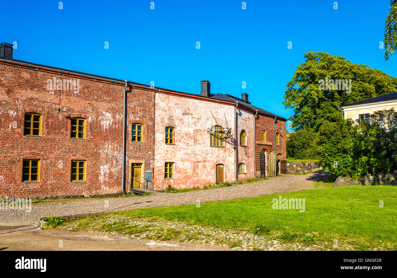 Barracks in Suomenlinna fortress - Helsinki, Finland Stock Photo - Alamy