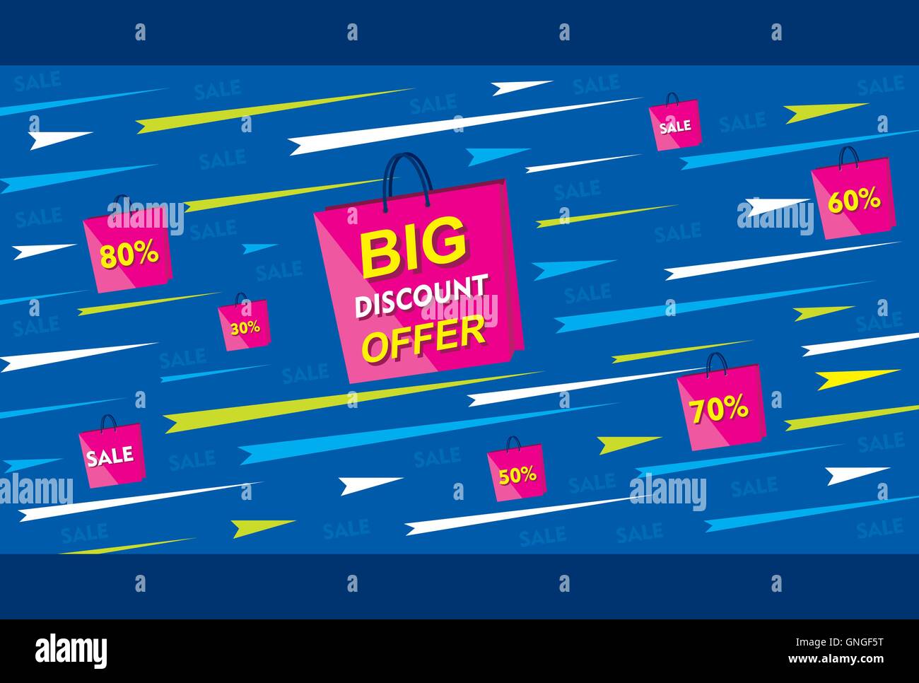 big discount offer banner design Stock Vector Image & Art - Alamy