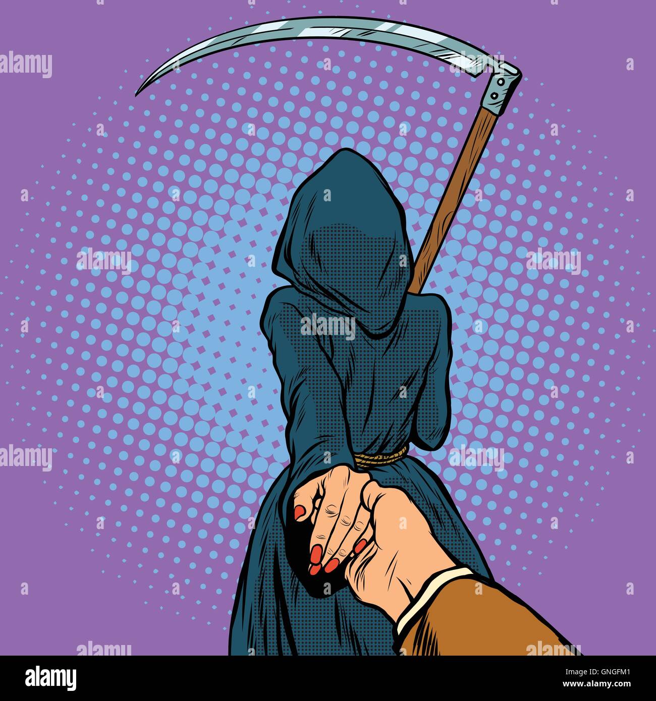 Grim reaper woman hi-res stock photography and images - Alamy
