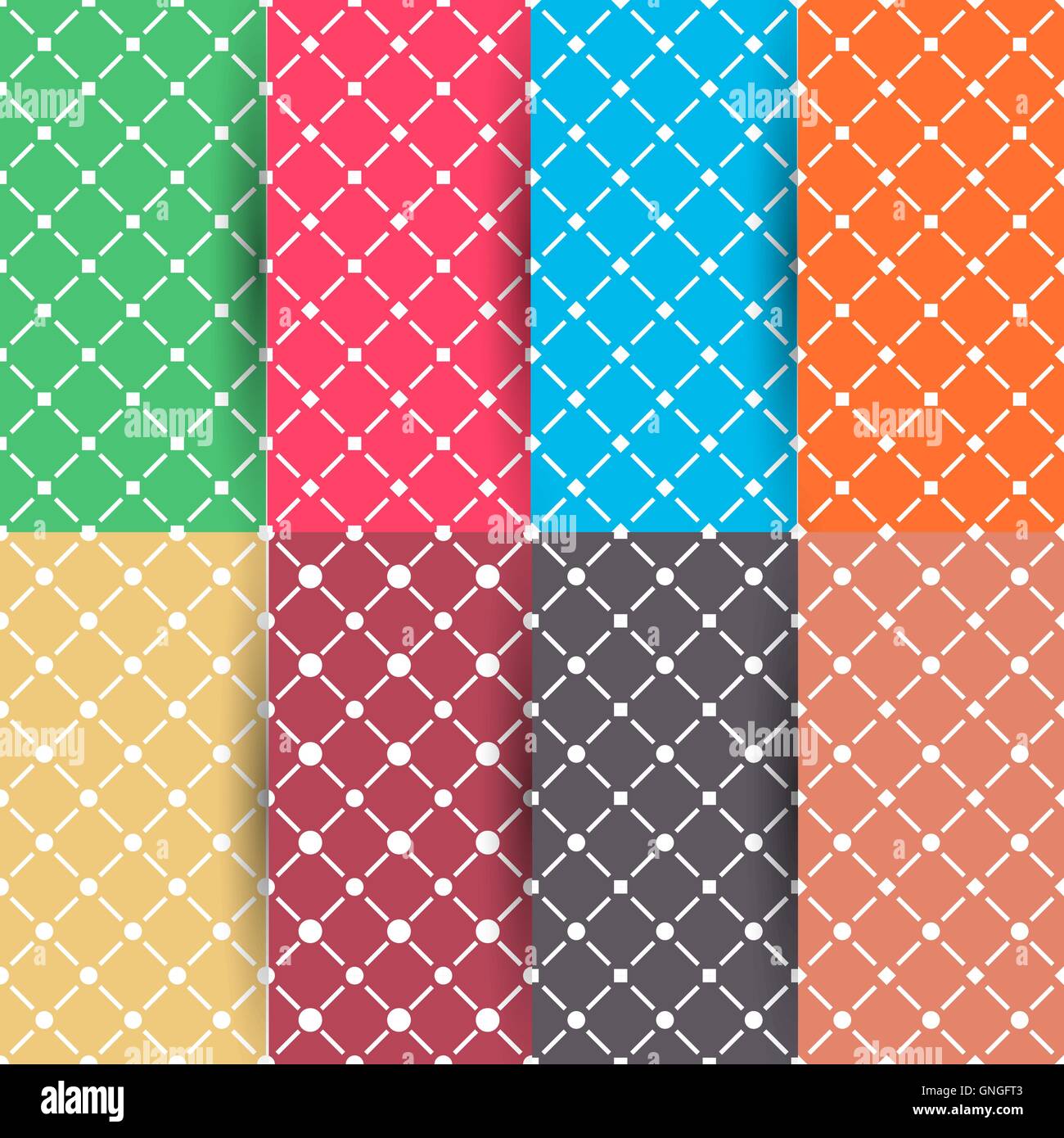 Set of seamless pattern, vector illustration Stock Vector Image & Art ...