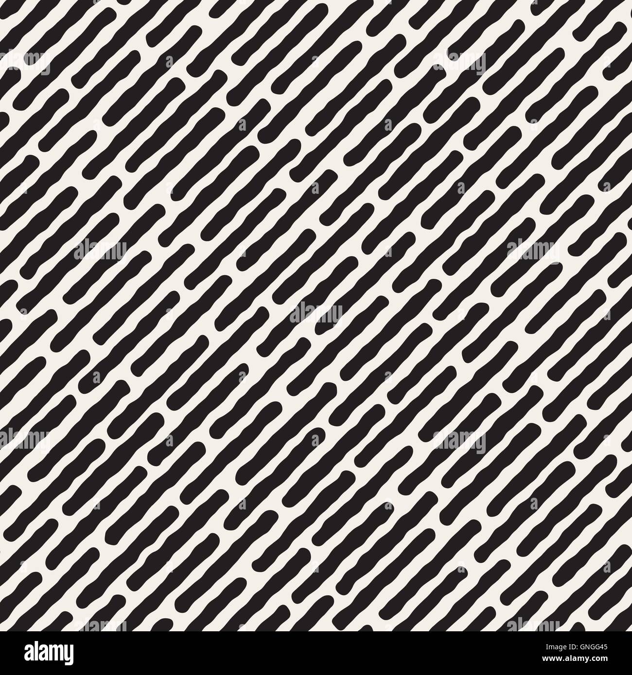 Vector Seamless Jumble Hand Drawn Diagonal Lines Pattern Stock Vector ...