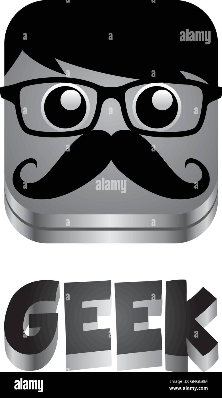 geek guy avatar portrait Stock Vector Image & Art - Alamy