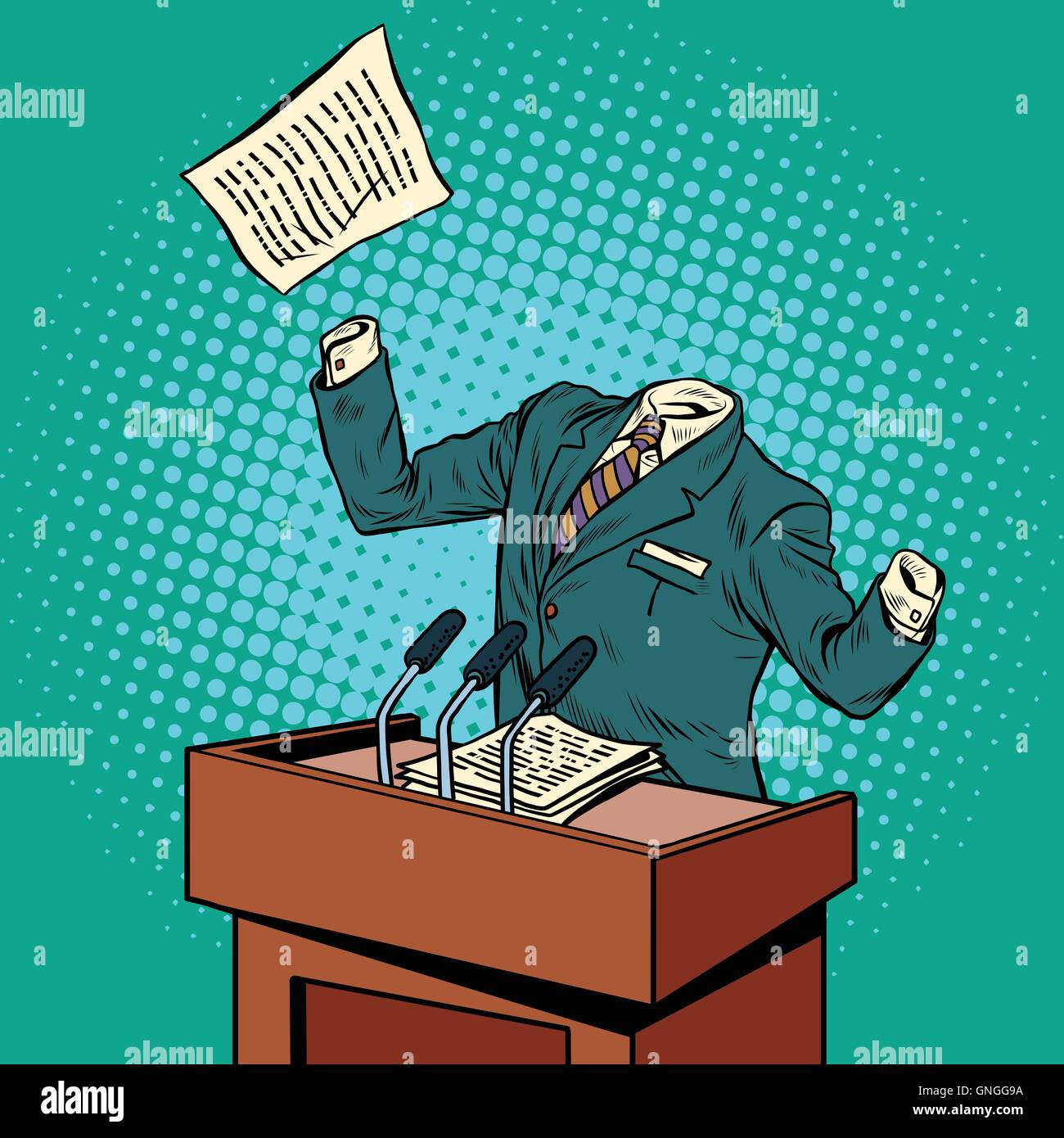 Man at podium vintage Stock Vector Images - Alamy