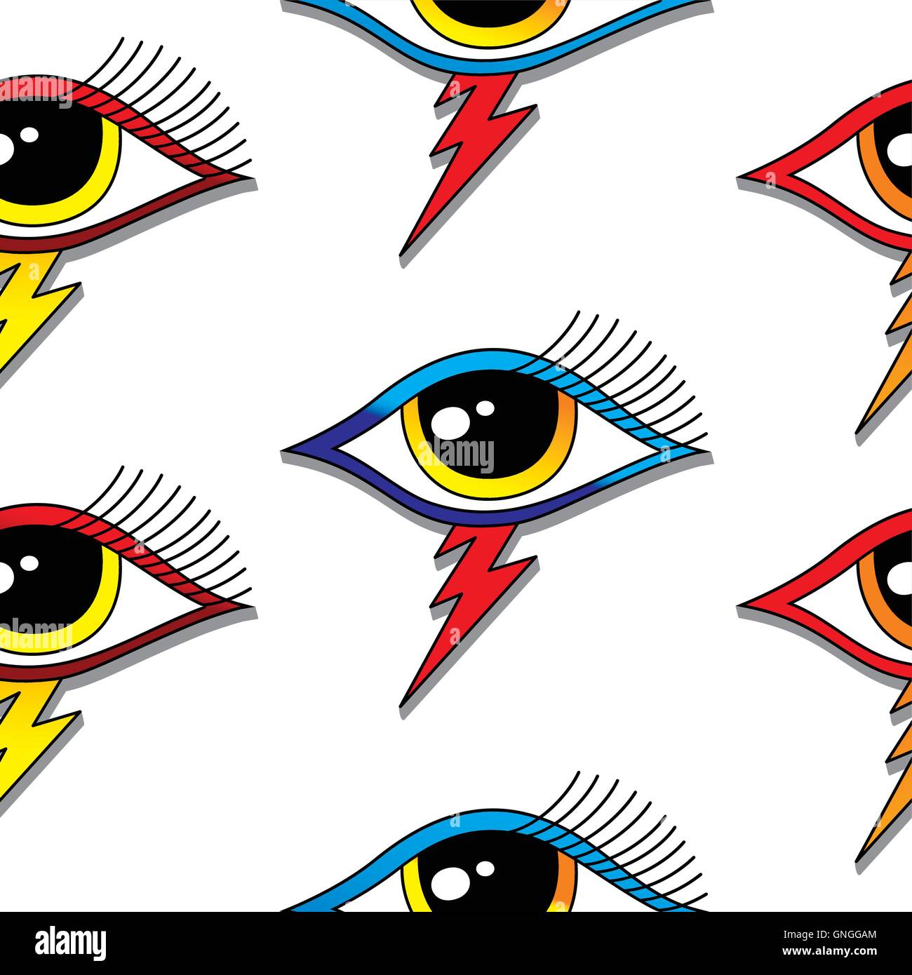 seamless one eye pattern Stock Vector Image & Art - Alamy