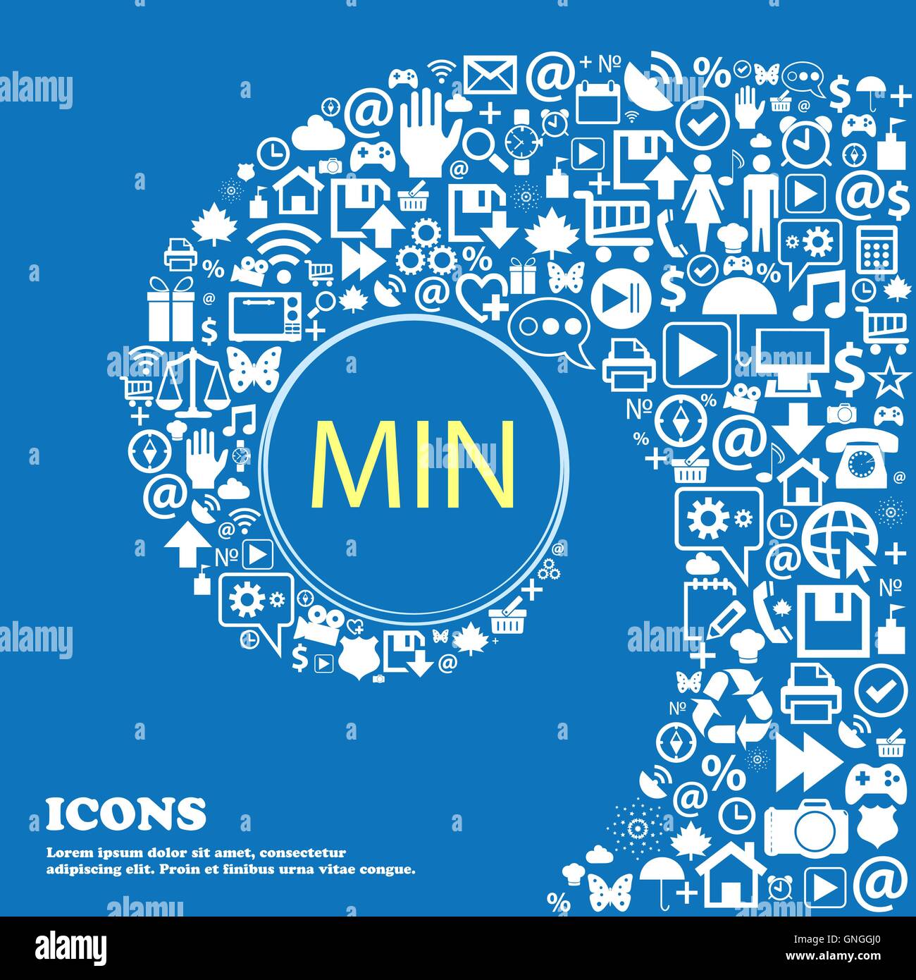 minimum sign icon . Nice set of beautiful icons twisted spiral into the ...