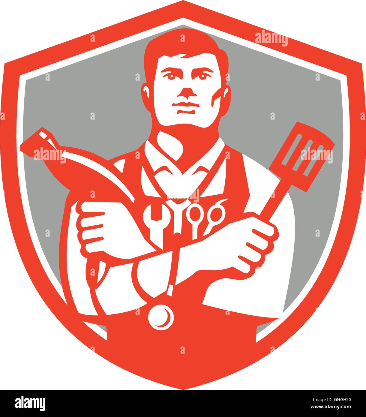 Jack of All Trades Crest Retro Stock Vector Image & Art - Alamy