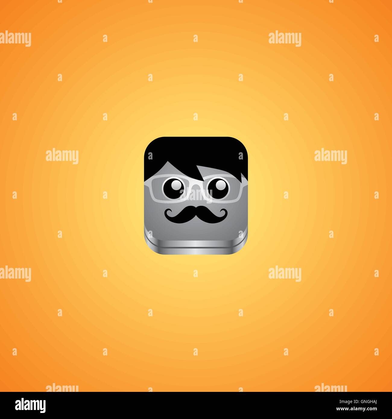 geek guy avatar portrait Stock Vector Image & Art - Alamy