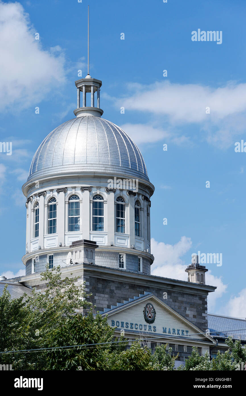 The dome of Bon Secours Market in Old Montreal Stock Photo - Alamy