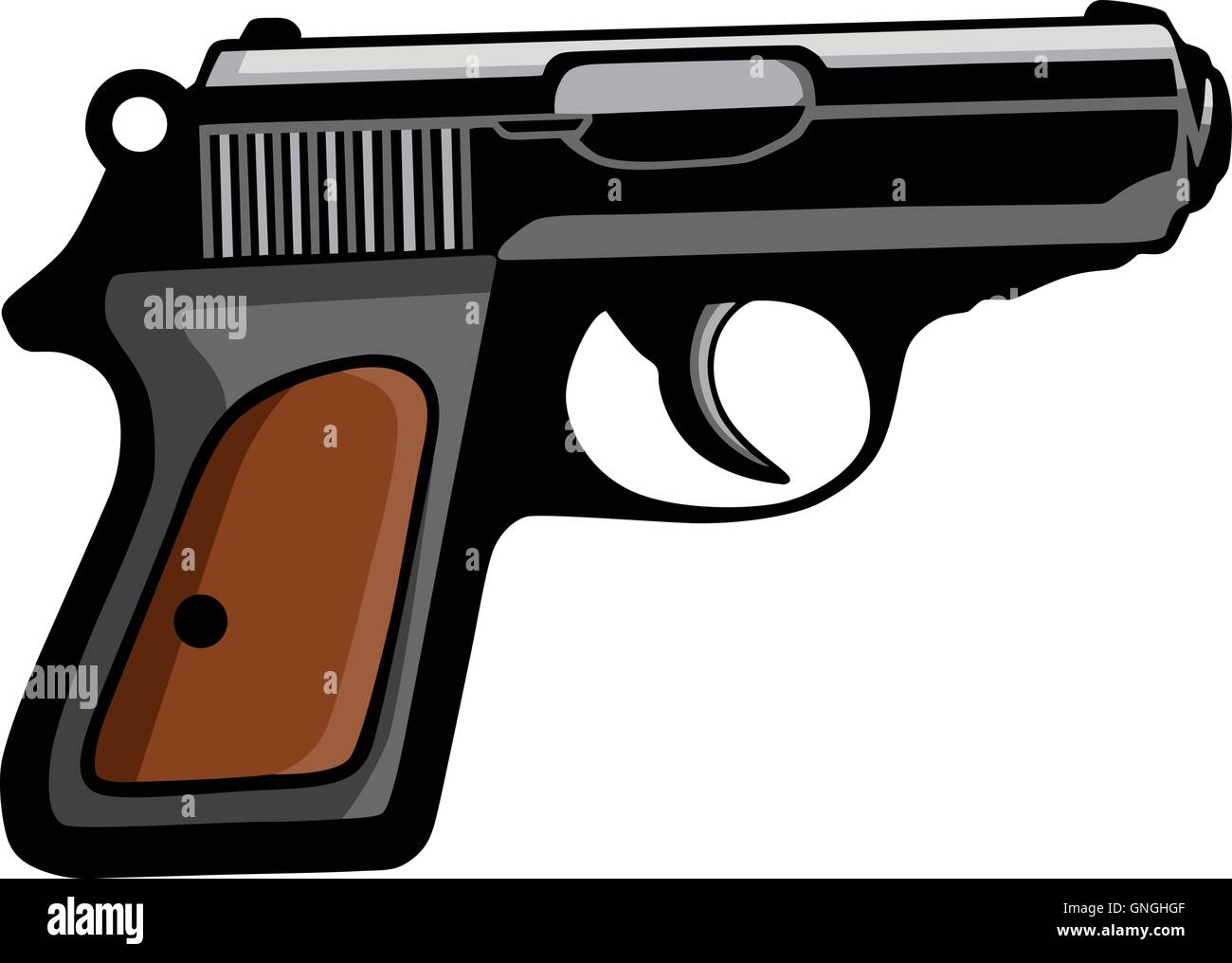 Personal Pistol Gun Vector Stock Vector Image & Art - Alamy